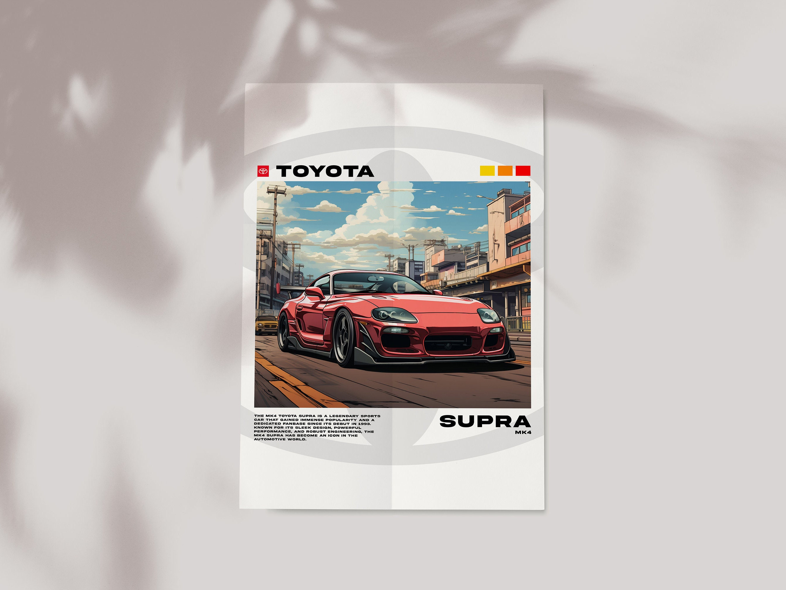 Toyota Supra Digital Print *INSTANT DOWNLOAD*. A Great Wall Art Print ...