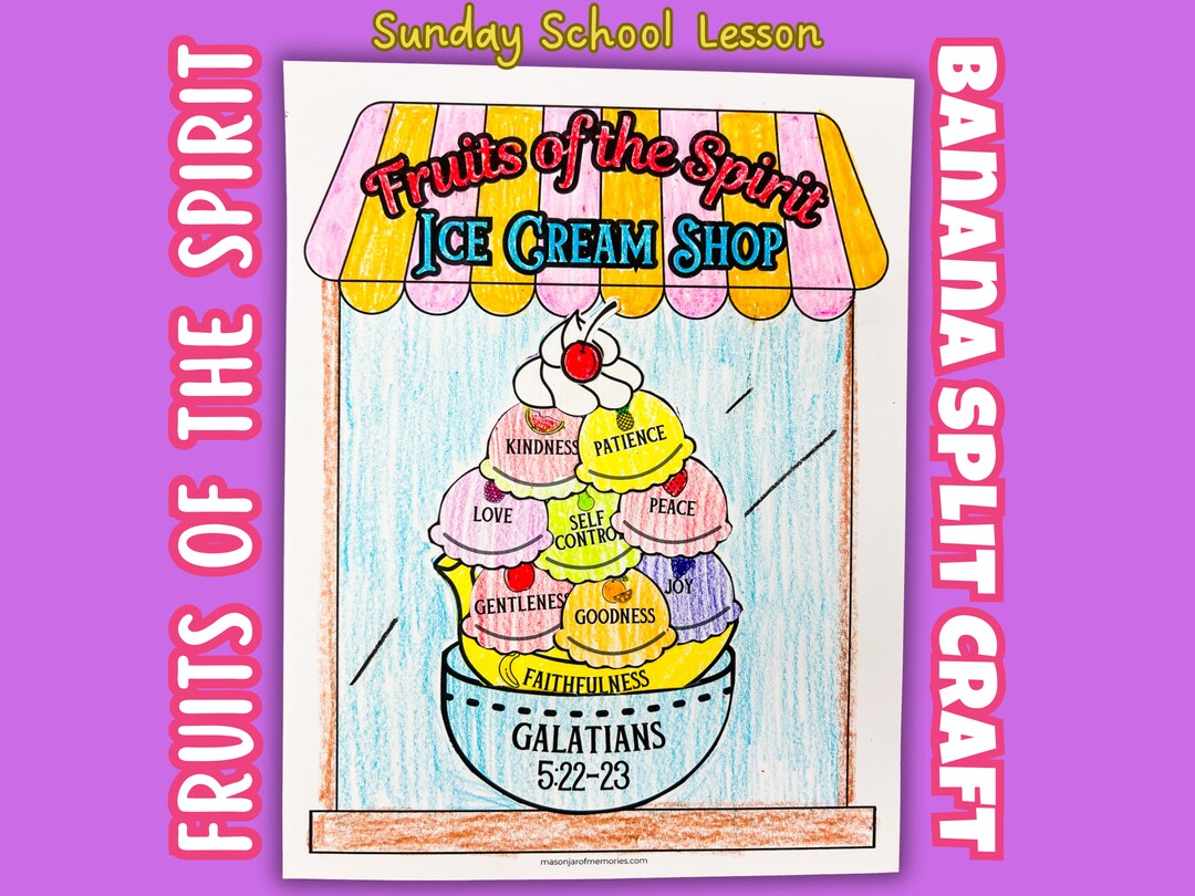 Kids Bible Lesson, Fruits of the Spirit, Sunday School Lesson, Summer ...