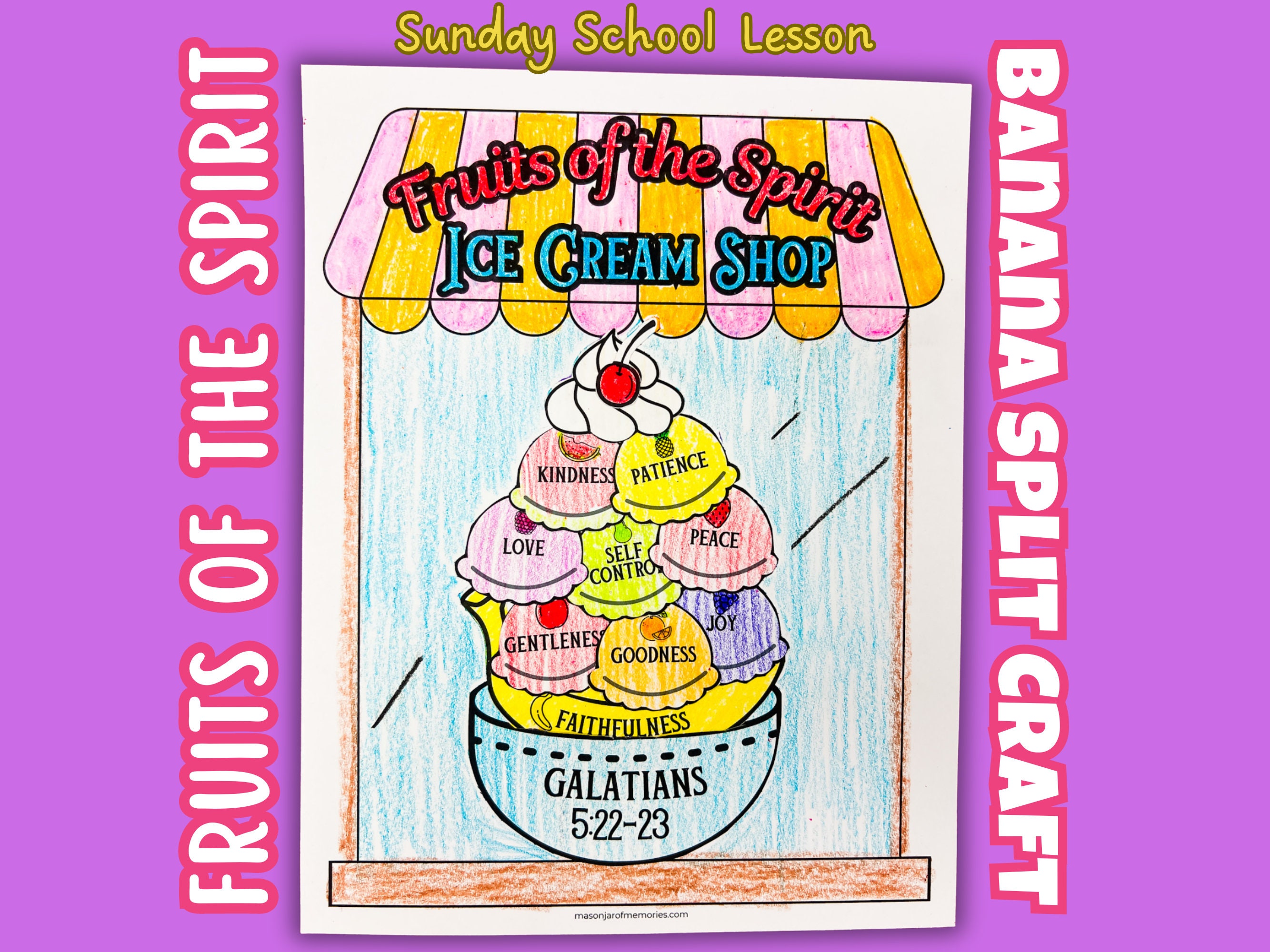 Kids Bible Lesson, Fruits of the Spirit, Sunday School Lesson, Summer ...