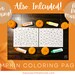 Pumpkin Worksheets for Preschool Fall Coloring Pages Apple - Etsy