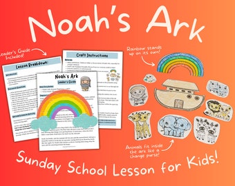 Noah's Ark Craft, Noah's Ark Bible Story, Sunday School Craft, Vacation ...