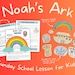 Noahs Ark, Bible Story Craft, Noah's Ark Coloring Craft, Sunday School ...