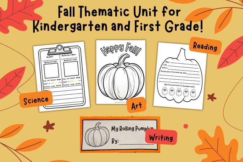 Fall Activities Booklet Printable | Kindergarten & 1st Grade Fall ...