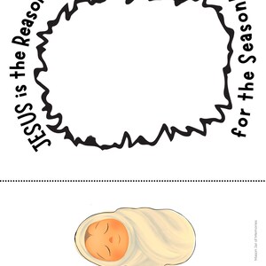 Christmas Baby Jesus Craft, Jesus Manger Activity for Kids, Birth of ...