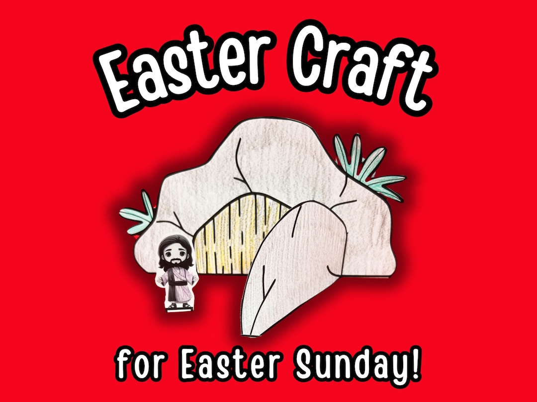 Easter Resurrection Craft Printable, Christian Empty Tomb Bible ...