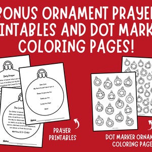 Christmas Ornament Prayer Journal Craft Printable | ACTS Prayer Model ...