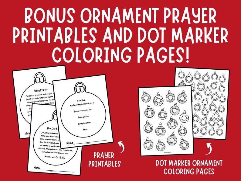 Christmas Ornament Prayer Journal Craft: ACTS Sunday School Lesson ...
