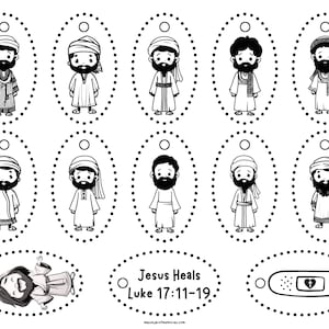 Jesus Heals 10 Lepers Bible Lesson & Craft Printable | Sunday School ...