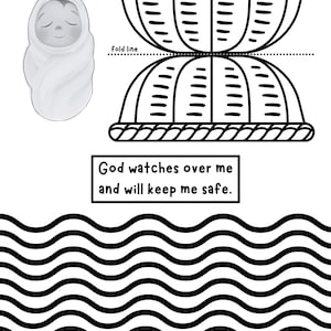 Baby Moses Printable Craft – Bible Story Sunday School Activity & Kids ...