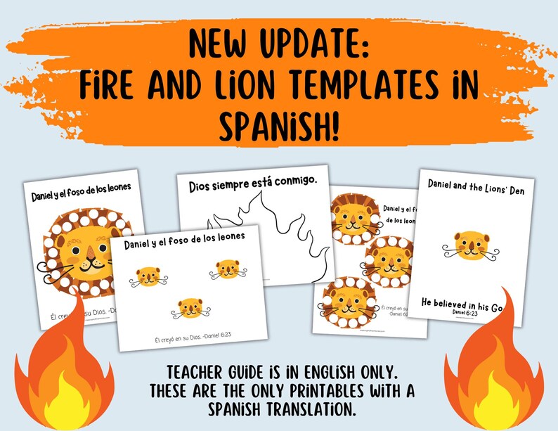 Daniel and the Lions' Den & Fiery Furnace Crafts: Sunday School Lessons ...