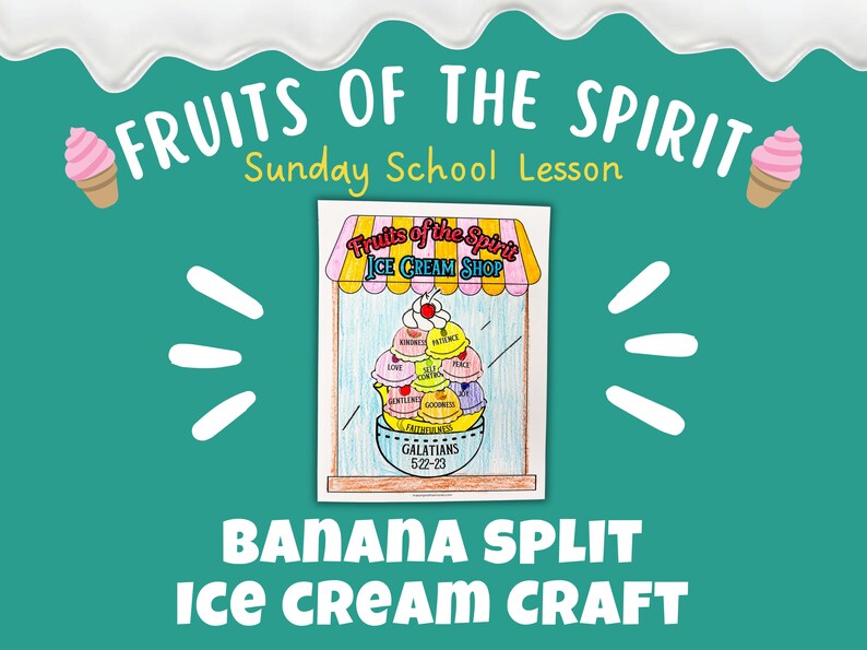 Kids Bible Lesson, Fruits of the Spirit, Sunday School Lesson, Summer ...