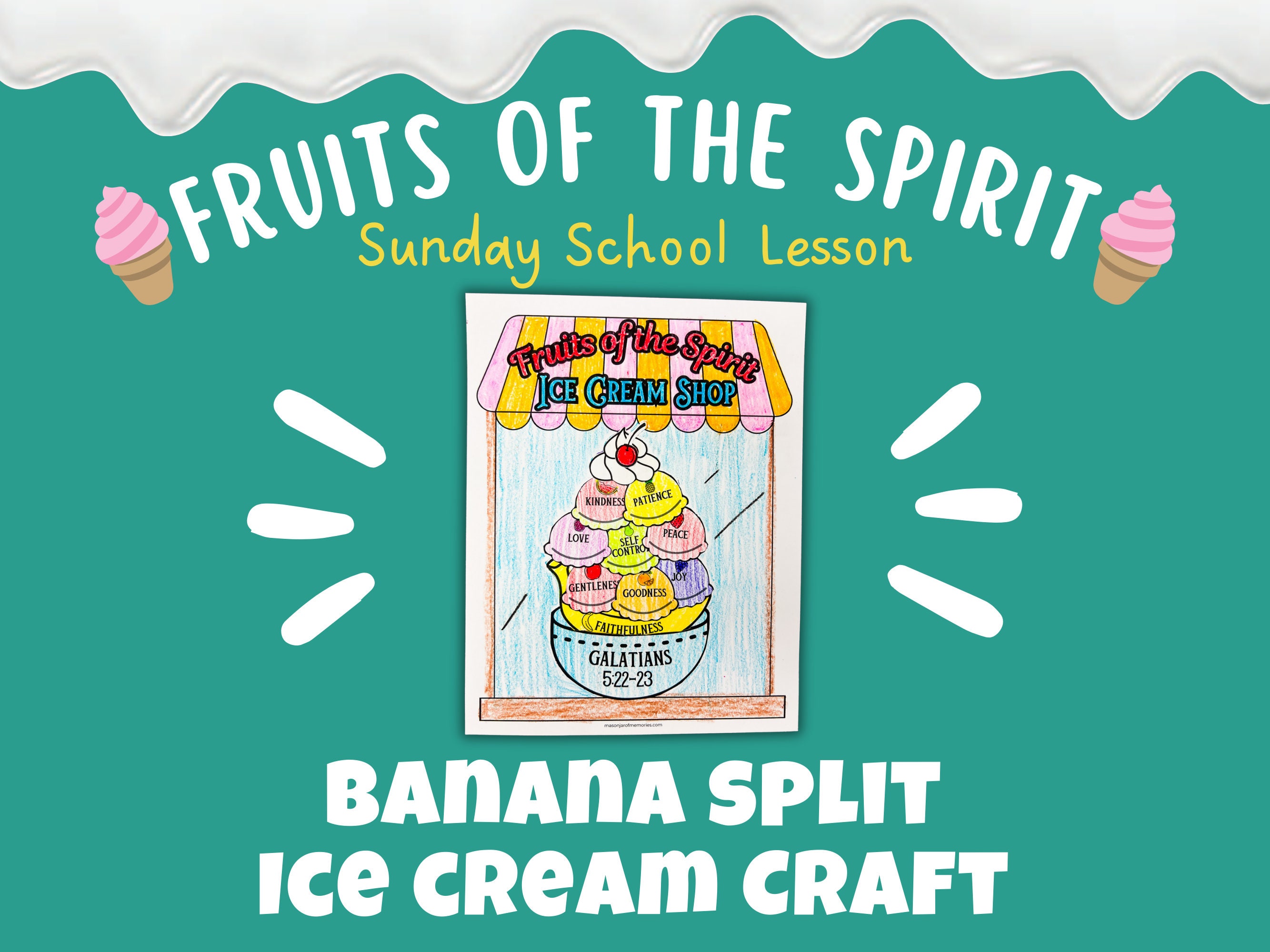 Kids Bible Lesson, Fruits of the Spirit, Sunday School Lesson, Summer ...