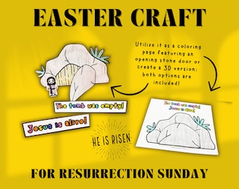 Jesus is Alive Craft - Etsy