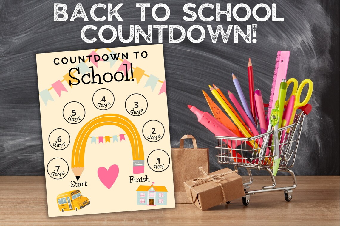 Back to School, Countdown, Students, Motivation, Graphic Organizer, Day ...