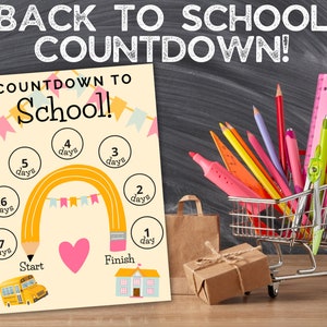 Back to School, Countdown, Students, Motivation, Graphic Organizer, Day ...
