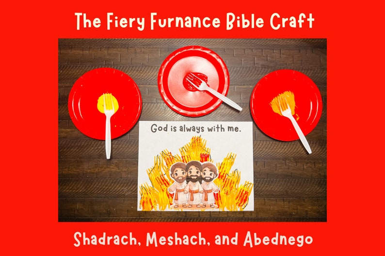 Fiery Furnace Bible Craft Printable | Shadrach Meshach Abednego Lesson ...