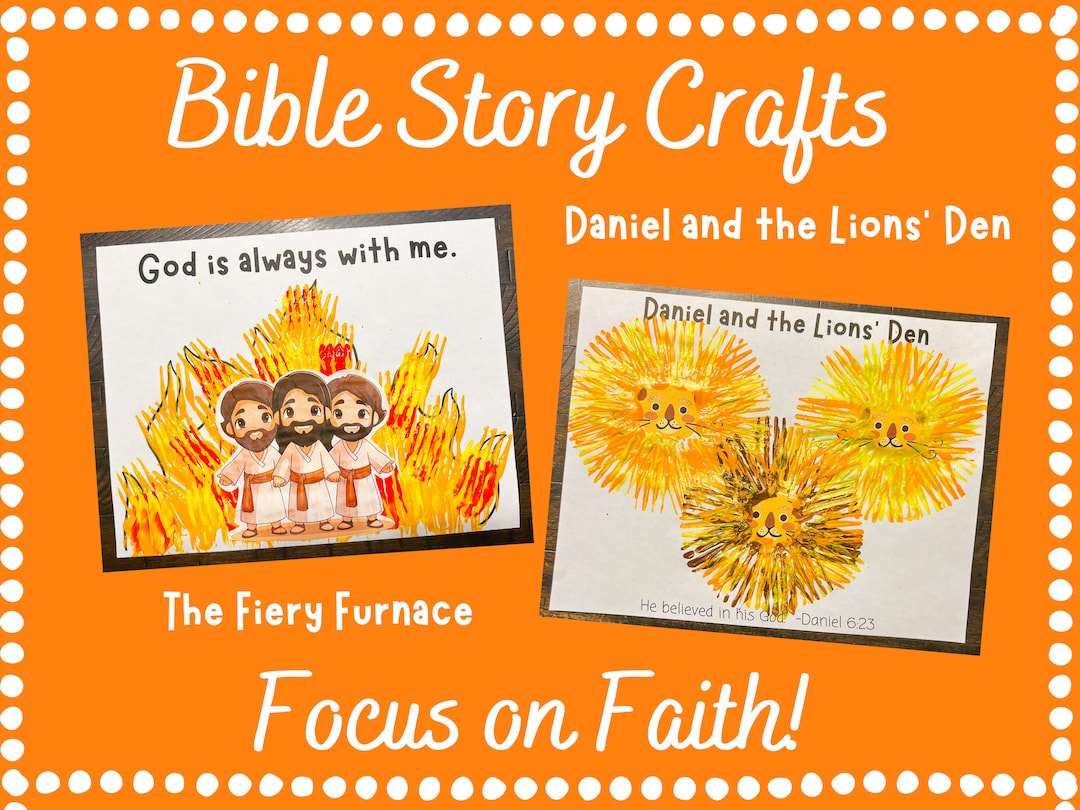 Daniel and the Lions' Den & Fiery Furnace Crafts: Sunday School Lessons ...