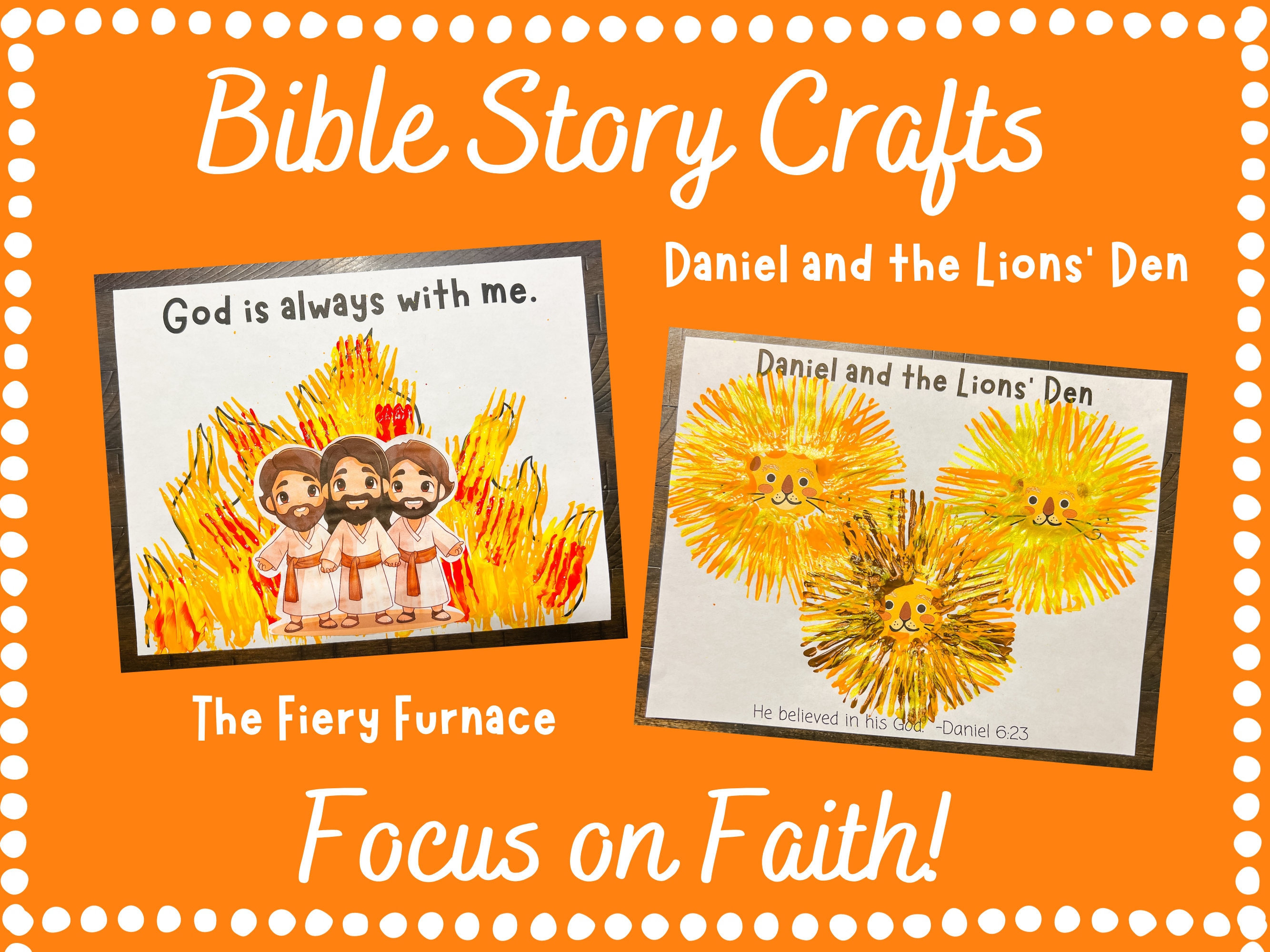 Daniel and the Lions' Den & Fiery Furnace Crafts: Sunday School Lessons ...