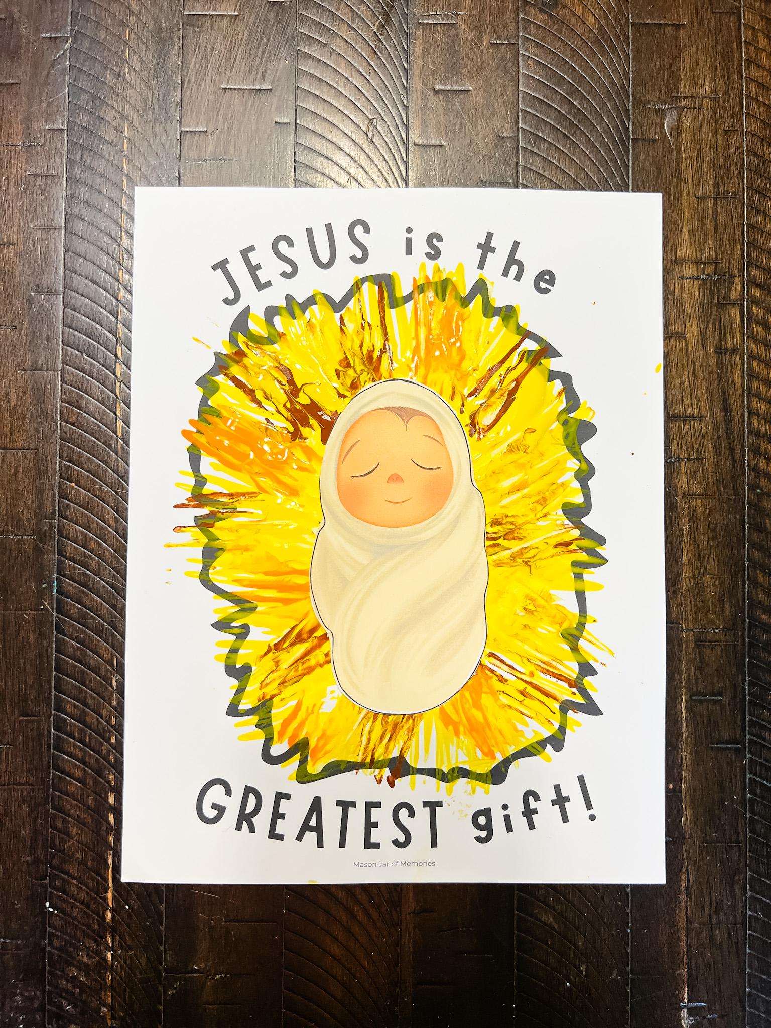 Christmas Baby Jesus Craft, Jesus Manger Activity for Kids, Birth of ...