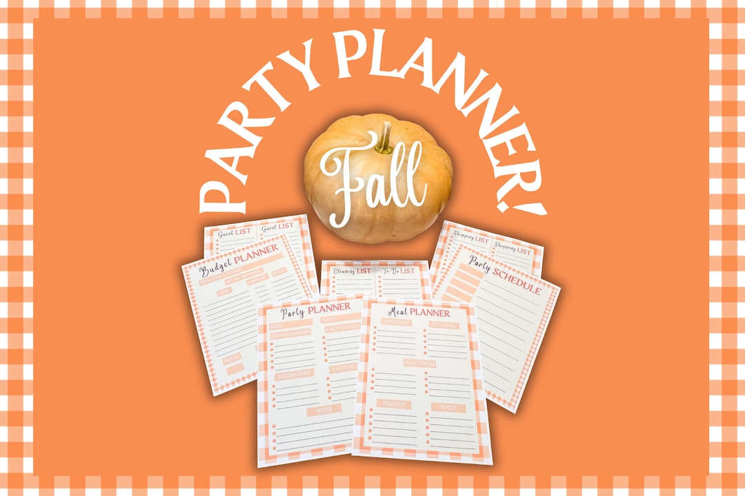 Halloween Party Planner, Fall Party Planning Checklist, Holiday Meal ...