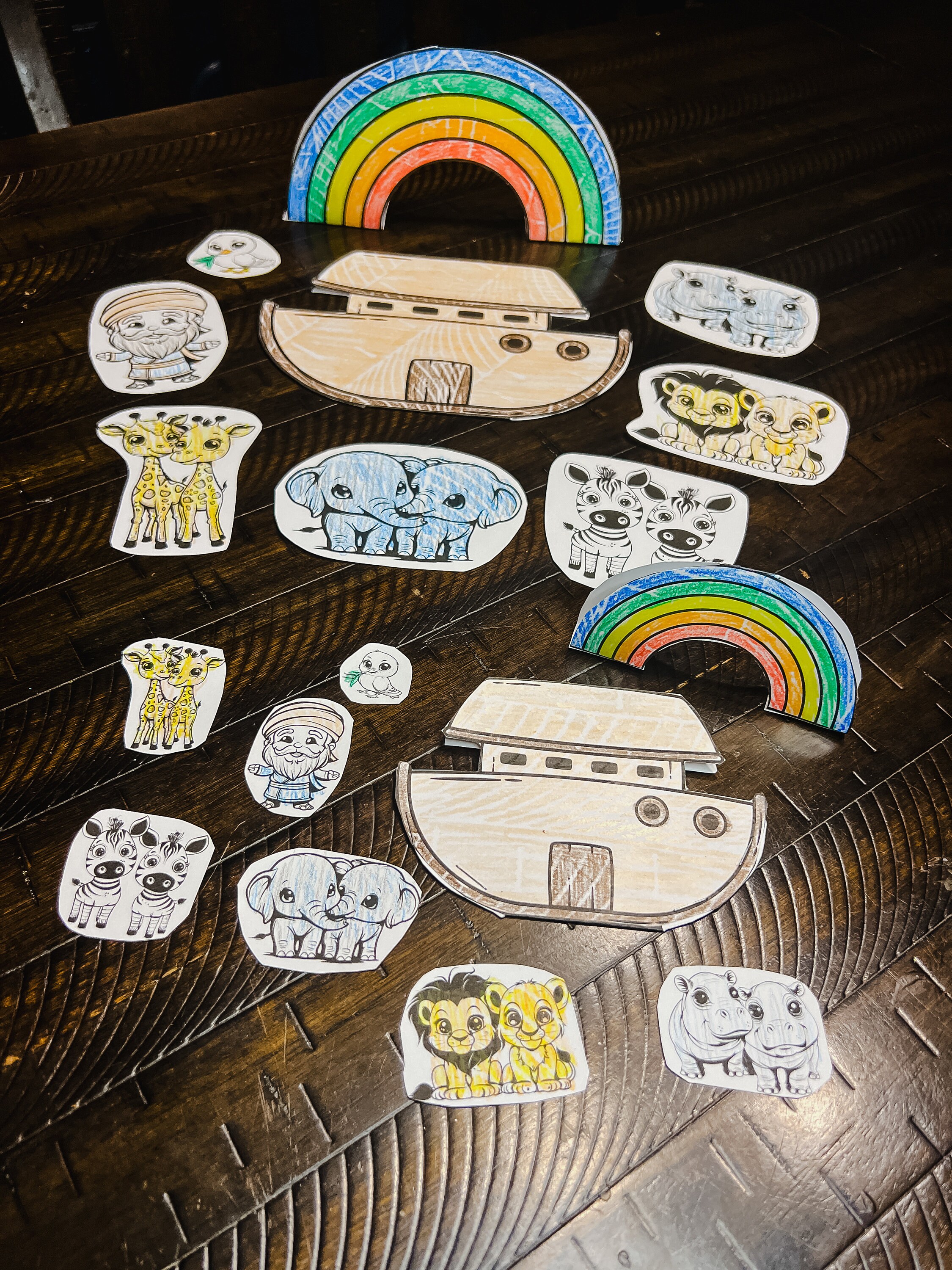 Noahs Ark, Bible Story Craft, Noah's Ark Coloring Craft, Sunday School ...