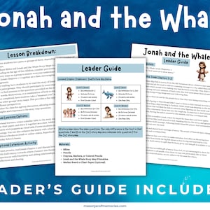 Jonah and the Whale Scavenger Hunt for Kids, Bible Story, K-5 Learning ...