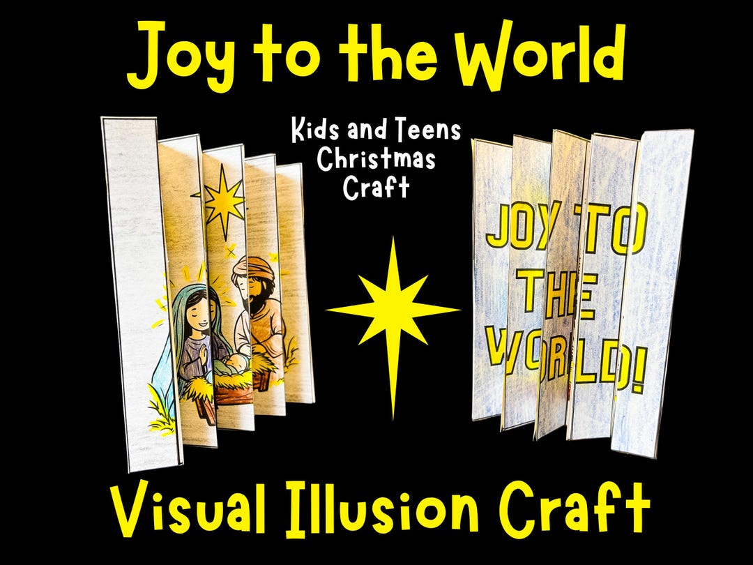 Joy to the World, 3D Christmas Craft for Kids, Nativity Coloring Page ...