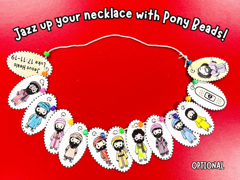 Jesus Heals 10 Lepers Bible Lesson & Craft Printable | Sunday School ...