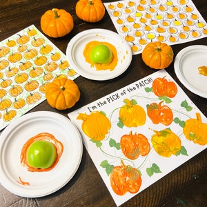 Pumpkin Worksheets for Preschool, Fall Coloring Pages, Apple Stamping ...