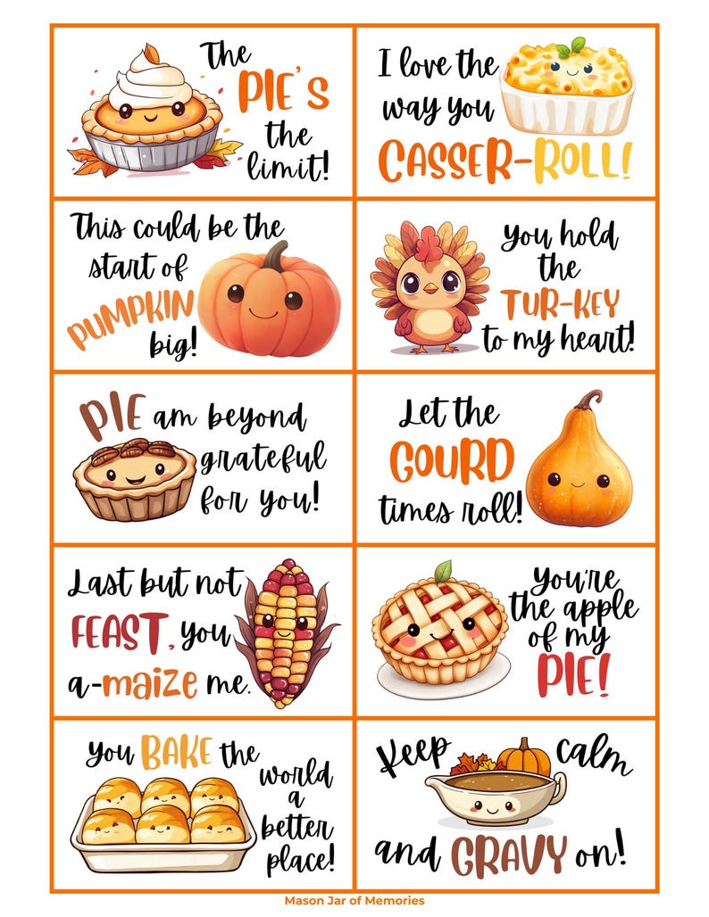 Fall Puns, Thanksgiving Cards to Spread Joy, Friendsgiving Ideas ...