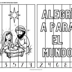 Joy to the World, 3D Christmas Craft for Kids, Nativity Coloring Page ...