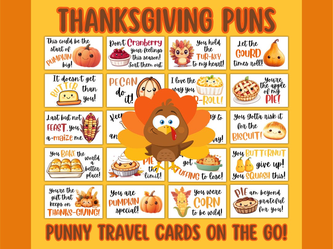 Fall Puns, Thanksgiving Cards to Spread Joy, Friendsgiving Ideas ...