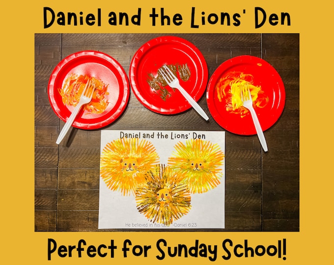 Daniel in the Lions' Den Folding Surprise Craft, Daniel Story for Kids ...