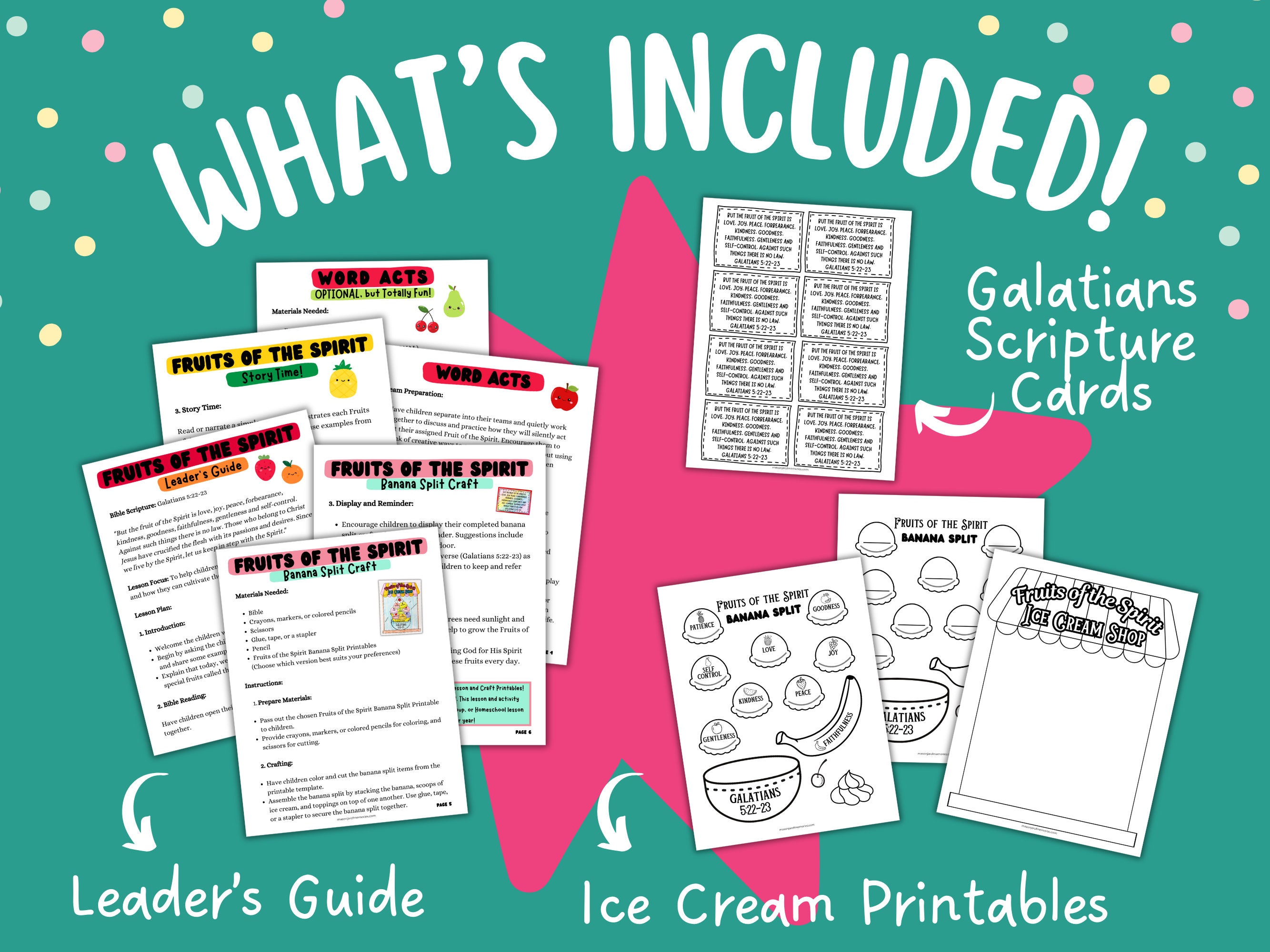 Kids Bible Lesson, Fruits of the Spirit, Sunday School Lesson, Summer ...