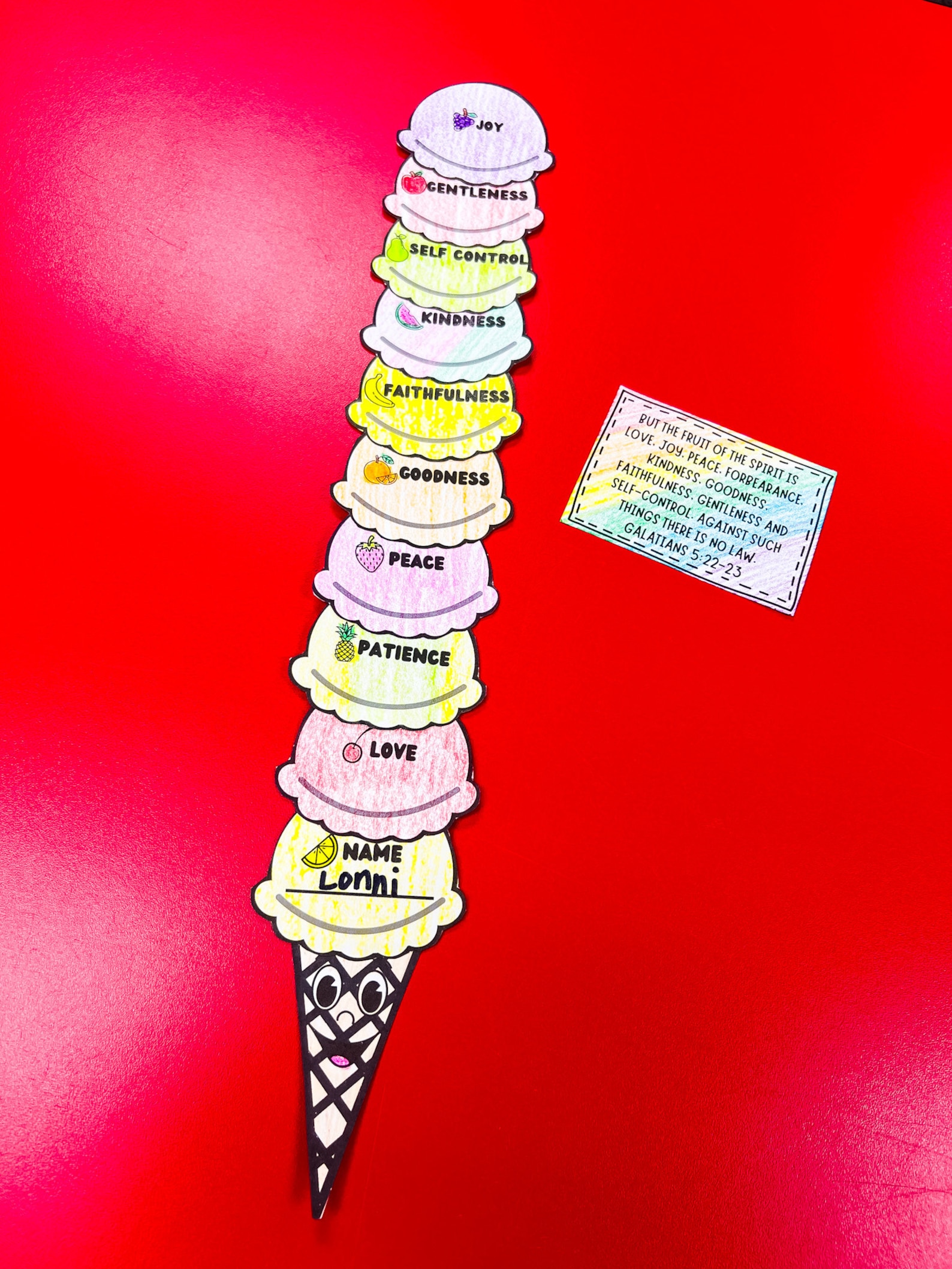 Galatians 5 22 23, Fruits of the Spirit Lesson and Craft for Kids ...