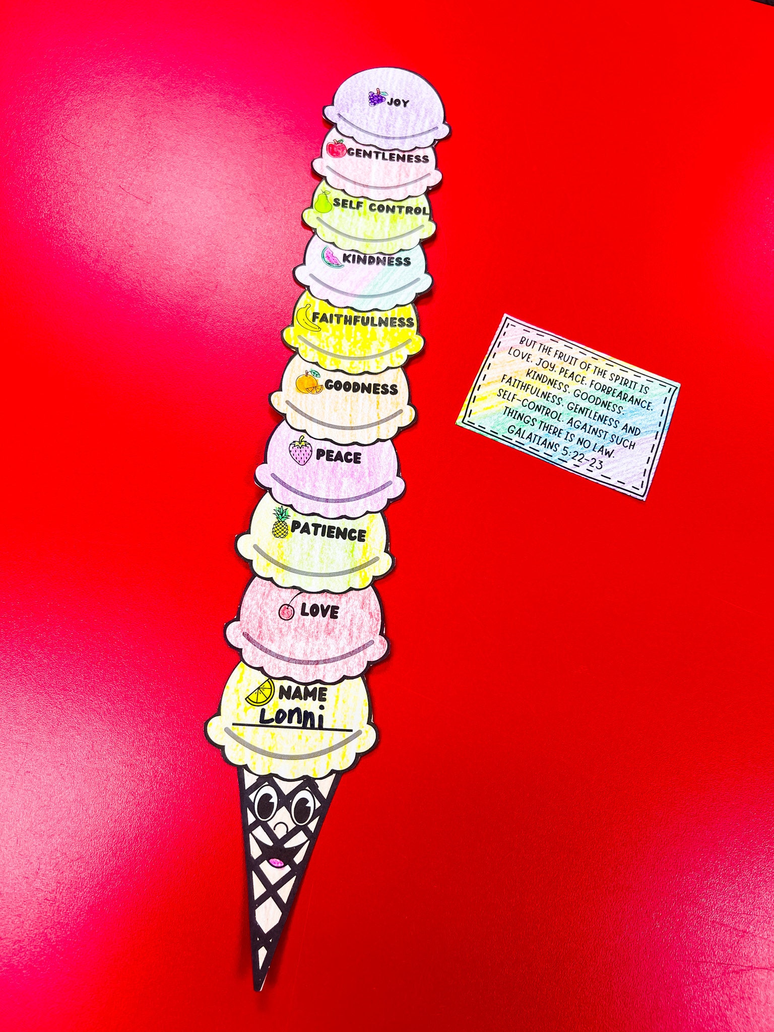 Galatians 5 22 23, Fruits of the Spirit Lesson and Craft for Kids ...