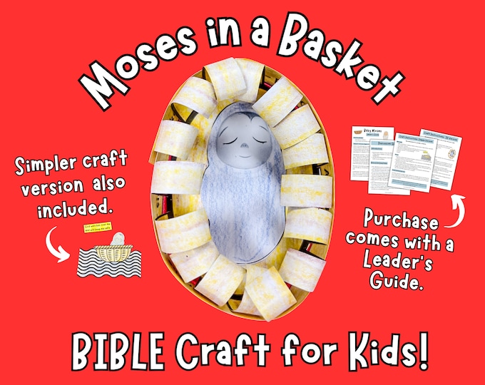 Moses Bible Story Sequencing Activities Bundle (digital Download ...