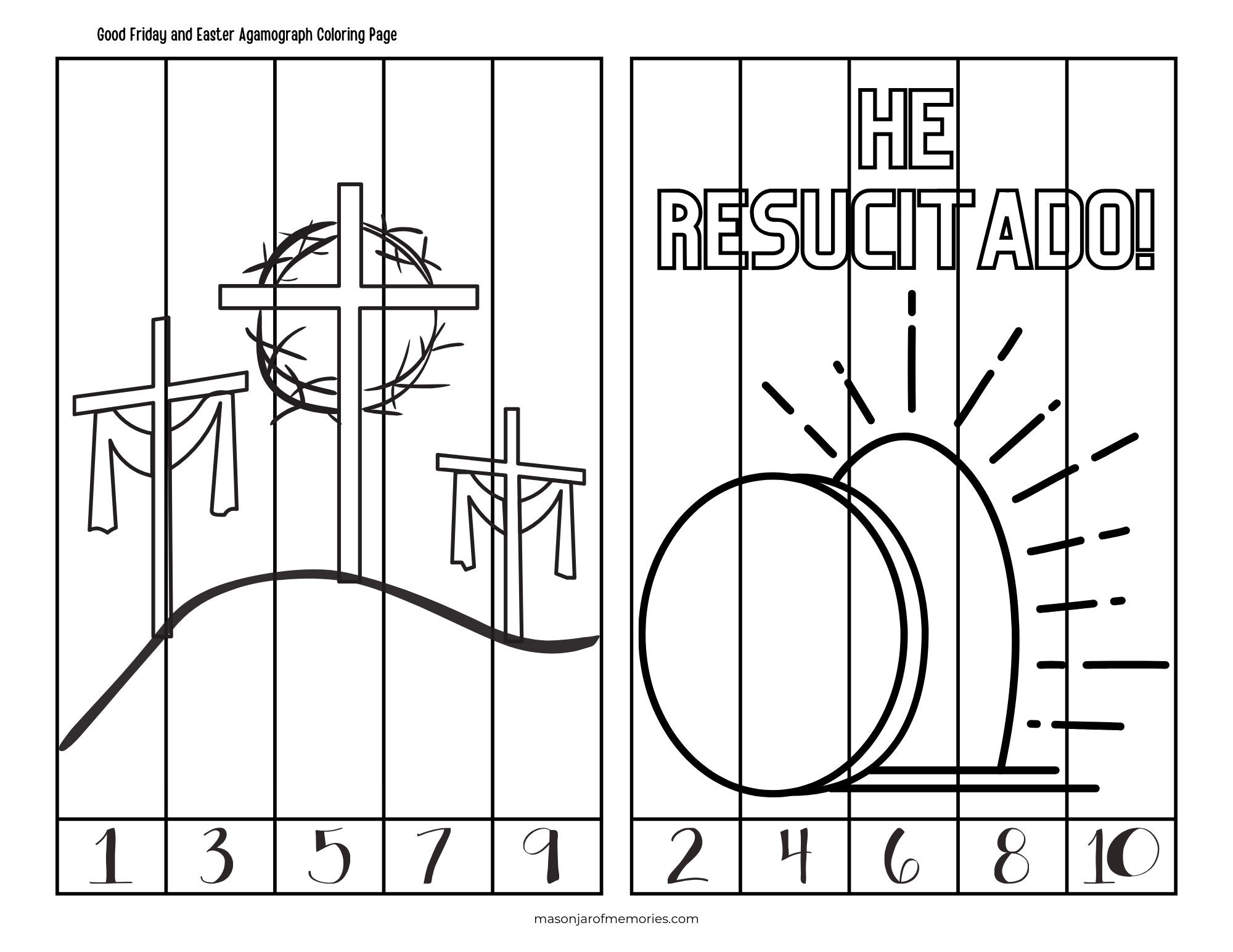 Historia bíblica de Pascua, manualidad de Pascua, actividades del ...