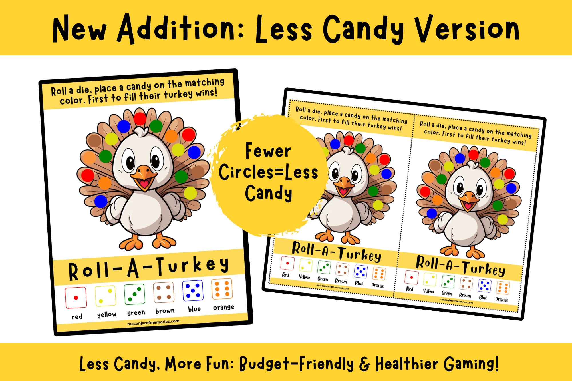 Thanksgiving Activities, Roll-a-turkey, Thanksgiving Math Activity for ...