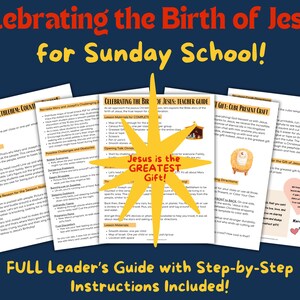 Bible Story Christmas, Birth of Jesus Bible Lesson, Happy Birthday ...