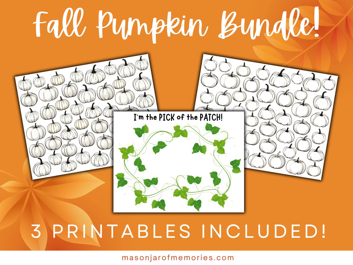 Pumpkin Worksheets for Preschool, Fall Coloring Pages, Apple Stamping ...
