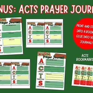Christmas Craft for Sunday School, ACTS Prayer Model for Kids, 3D ...