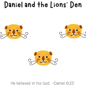 Childrens Church, Bible Lessons, Daniel and the Lions Den, Preschool ...