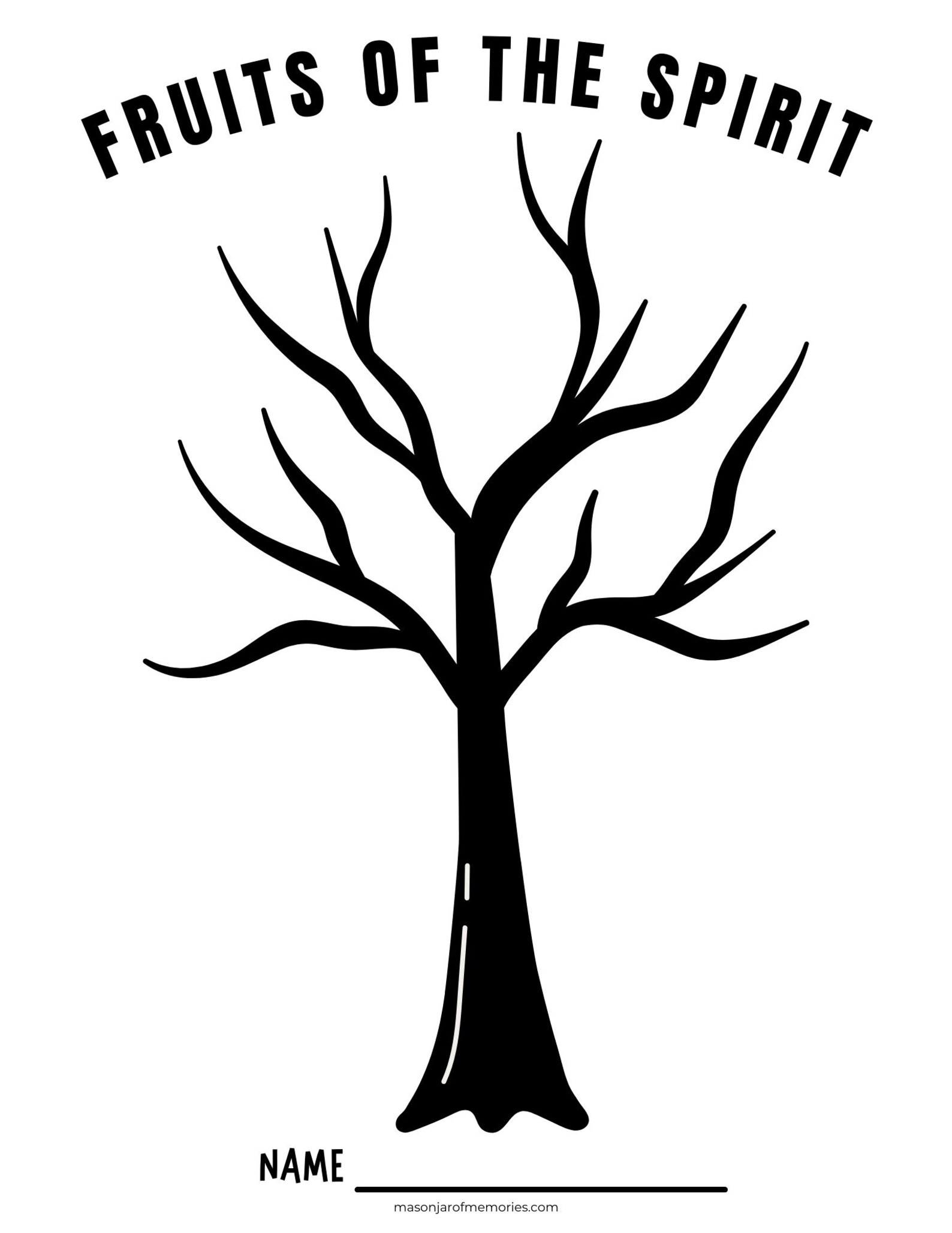 Fruits of the Spirit Bible Lesson & Fall Craft Printable | Sunday ...