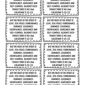 Galatians 5 22 23, Fruits of the Spirit Lesson and Craft for Kids ...