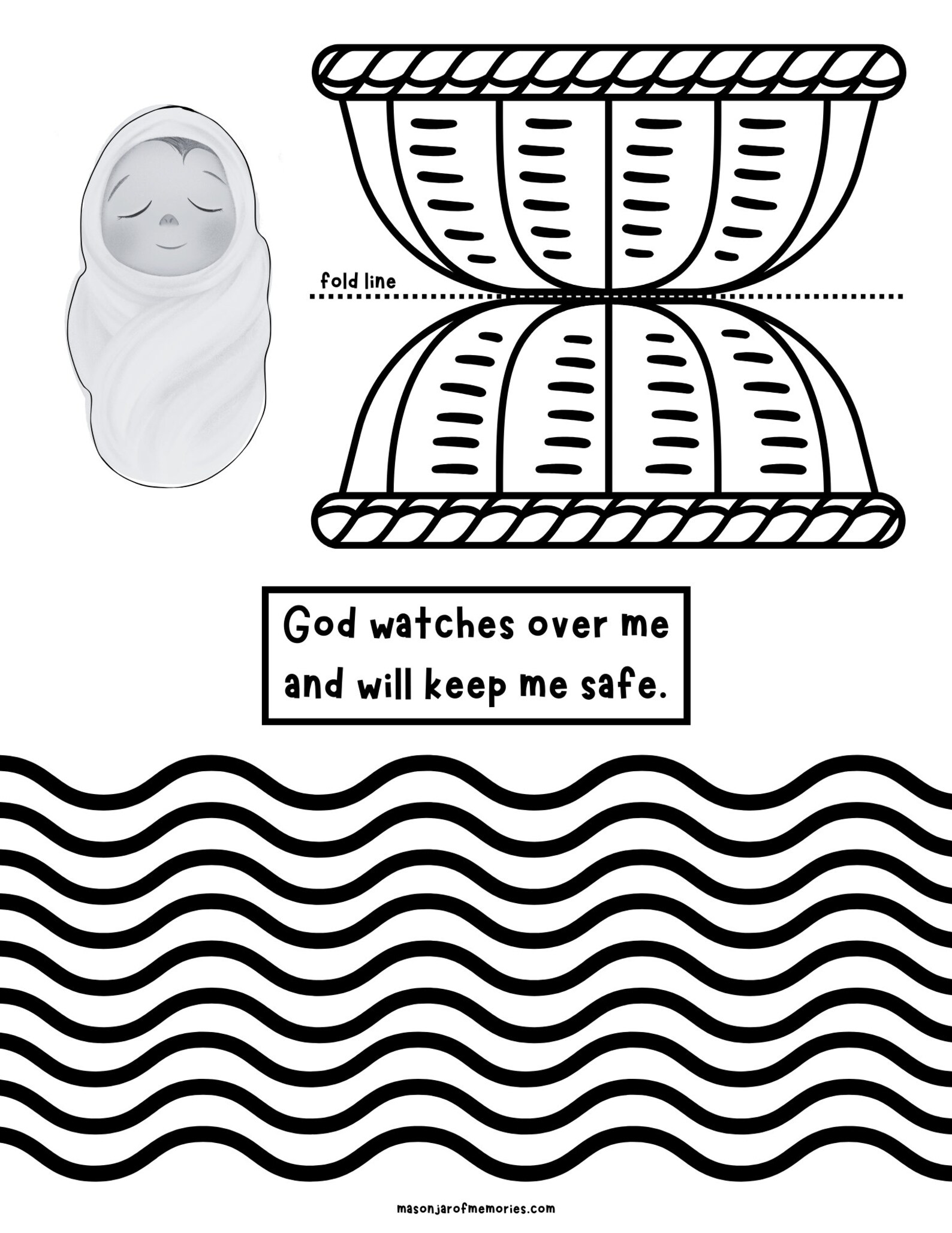 Easy Bible Crafts for Sunday School, Moses Bible Story, Moses in a ...