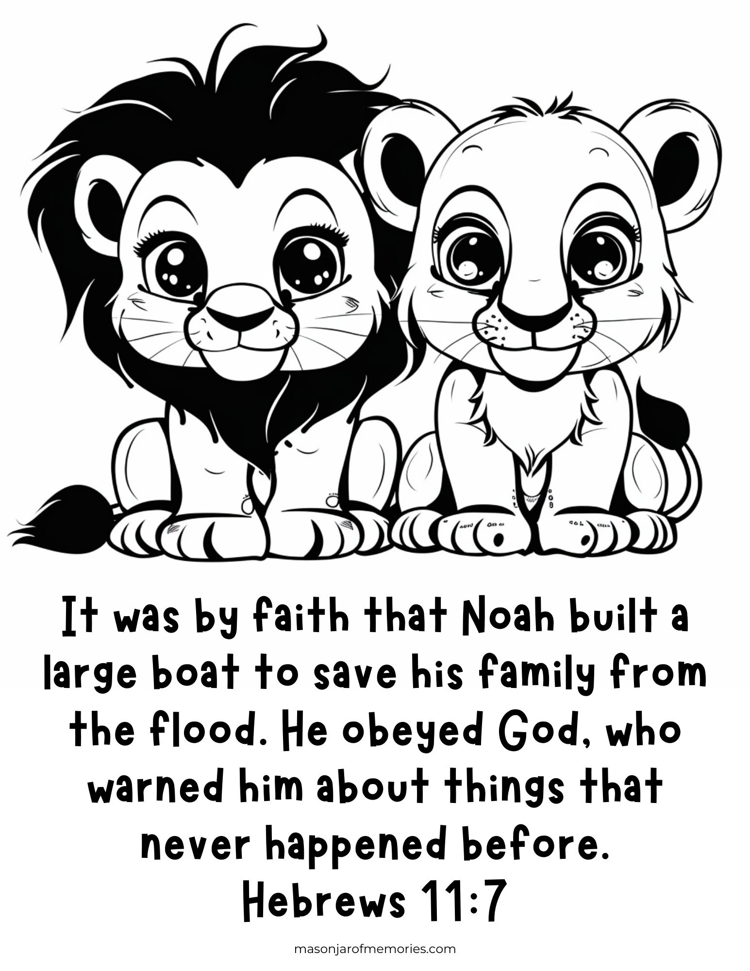 Noahs Ark, Bible Story Craft, Noah's Ark Coloring Craft, Sunday School ...