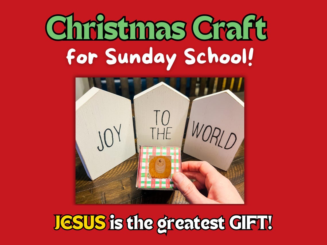 Birth of Jesus Christmas Craft: Nativity Bible Lesson (printable) - Etsy