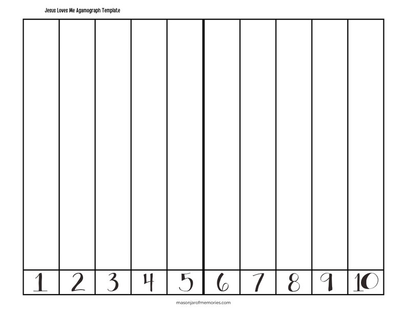 Jesus Loves Me Agamograph Craft Printable, Sunday School Bible Activity ...