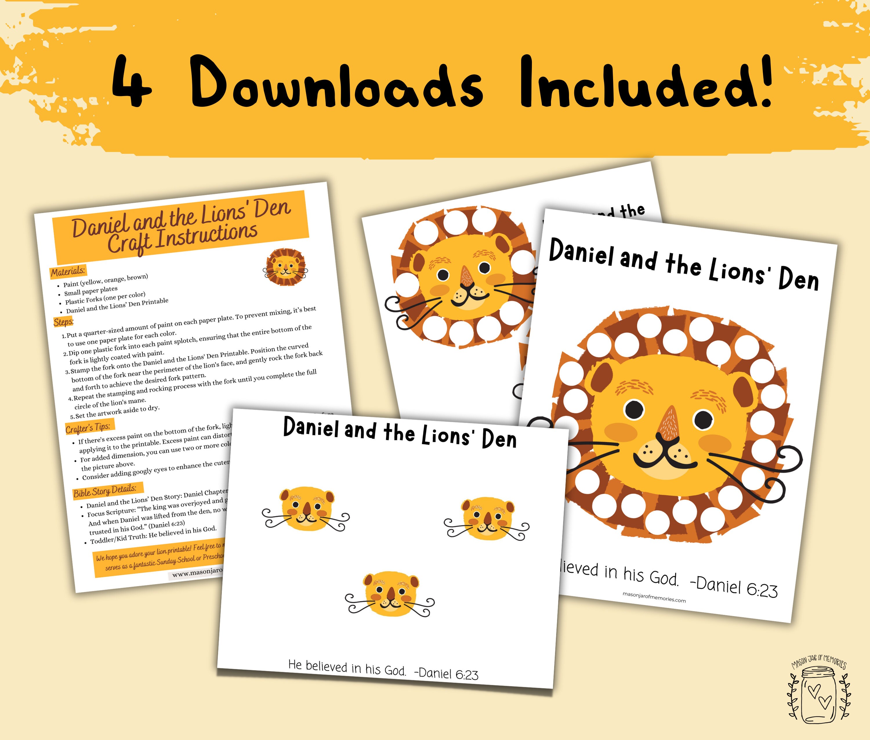 Childrens Church, Bible Lessons, Daniel and the Lions Den, Preschool ...